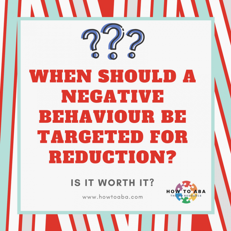 When is Behaviour Worth Targeting for Reduction? - How to ABA